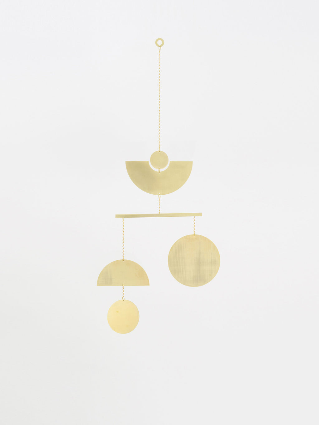 Circle & Line | Pivot Mobile — Brass